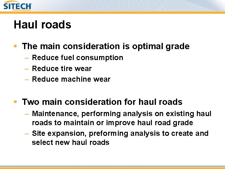 Trimble Quantm Haul Road Optimization Presenters Name Overview