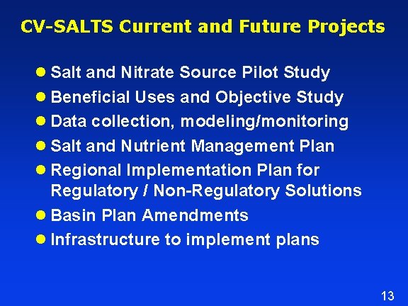 Collaborating on Salinity and Nutrient Management in the