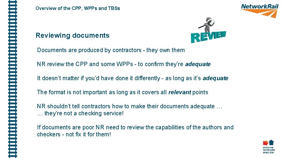Overview of the CPP WPPs and TBSs 1