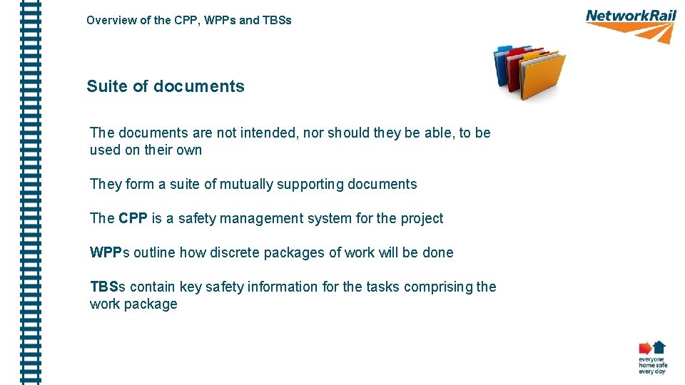 Overview of the CPP WPPs and TBSs 1
