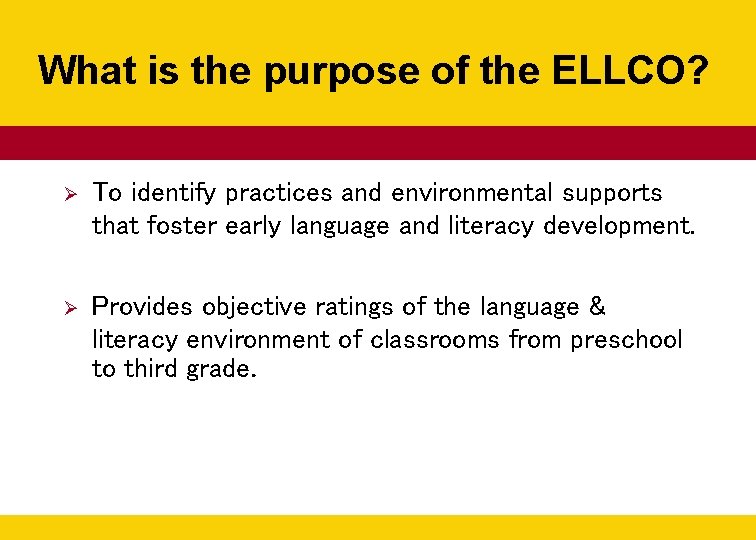 InterRater and TestRetest Reliability of the Early Language