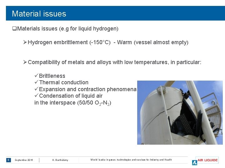 ISO and EIGA standards for cryogenic vessels and