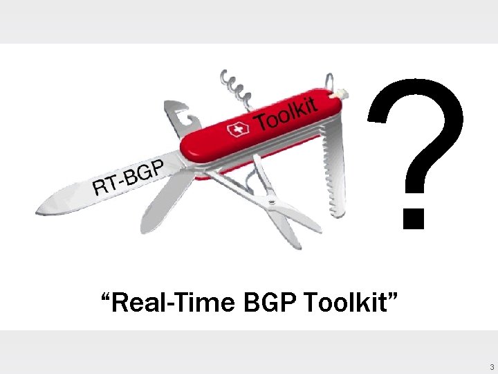 RealTime BGP Toolkit A new monitoring tool to