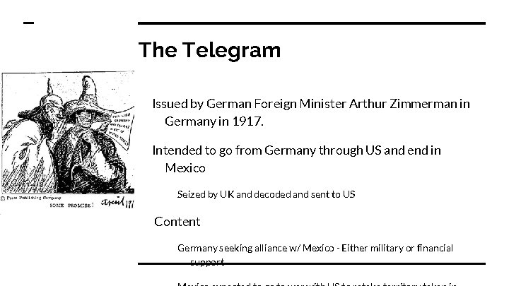 The Zimmerman Telegram And the role of spies