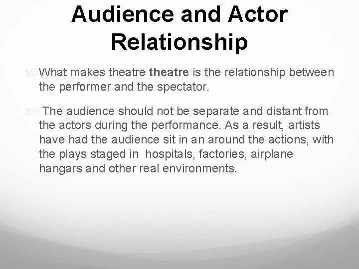 Jerzy Grotowski Poor Theatre Environmental Theatre Grotowskis theories