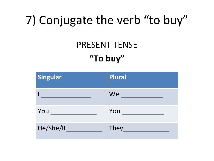 Grammar Review Unit 4 Verbs Directions From the