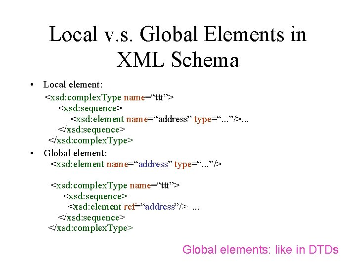 Managing XML and Semistructured Data Lecture 12 XML