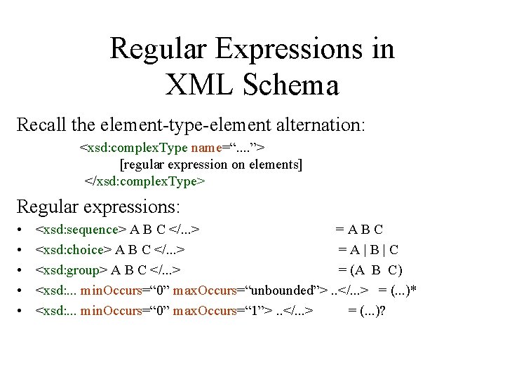 Managing XML and Semistructured Data Lecture 12 XML