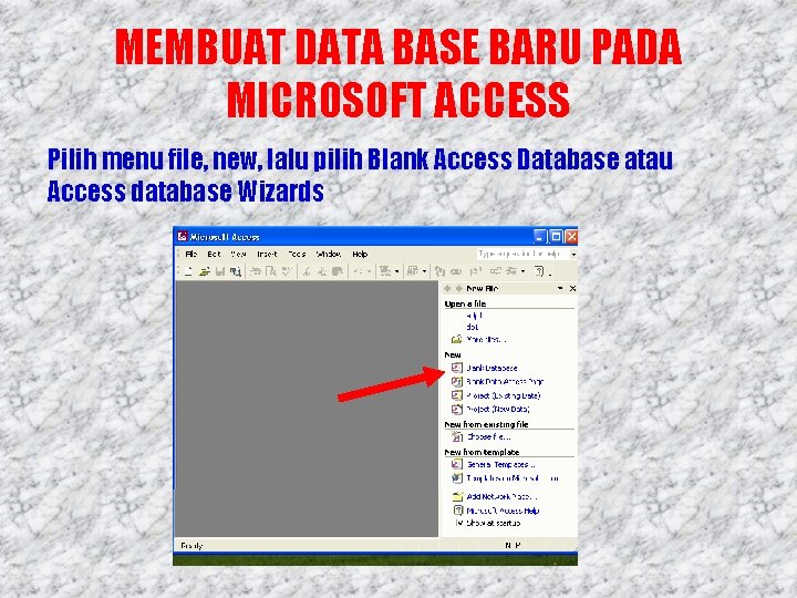 PROGRAM APLIKASI BERBASIS DATA MICROSOFT ACCES KEMUDAHAN MENGGUNAKAN