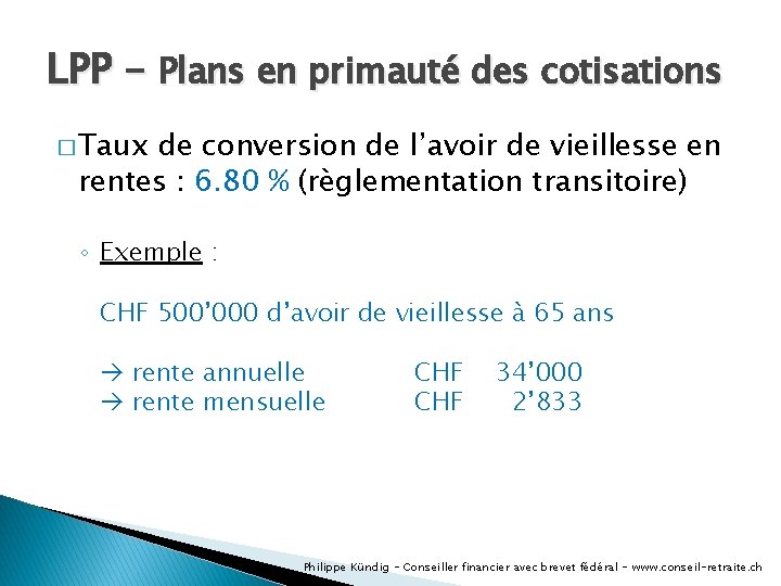 Prvoyance professionnelle et pilier 3 A Expos du