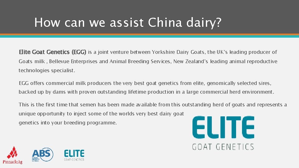 New Zealand Goat Industry China Dairy Goat Conference