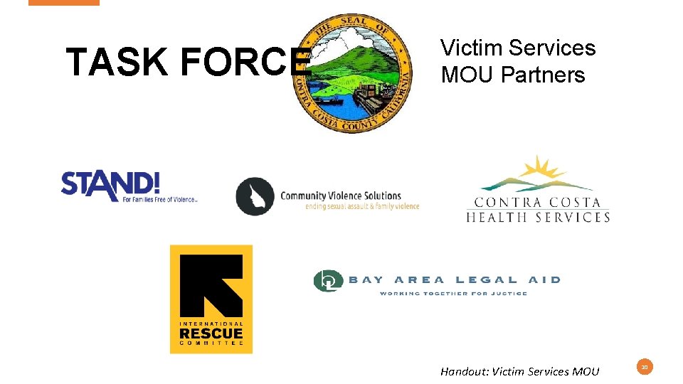 CONTRA COSTA COUNTY HUMAN TRAFFICKING TASK FORCE AGENDA