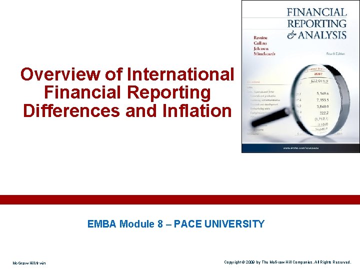 Overview of International Financial Reporting Differences and Inflation