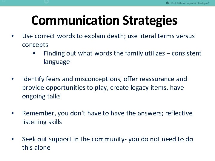 Navigating Communication about Death and Dying in the