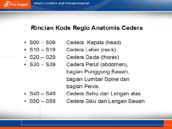 ICD 10 Bab 19 Cedera Injury Pertemuan 1