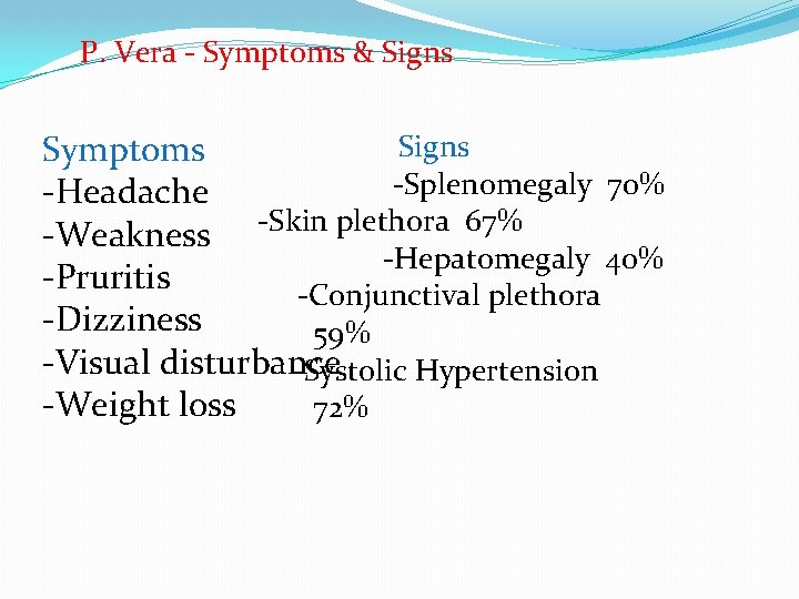 Lecture 4 Polycythemia causes clinical signs and labortary