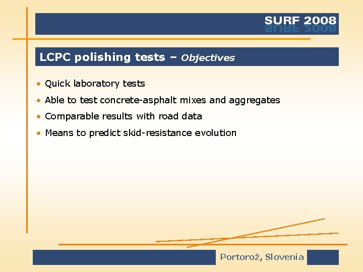Laboratory test method for the prediction of the