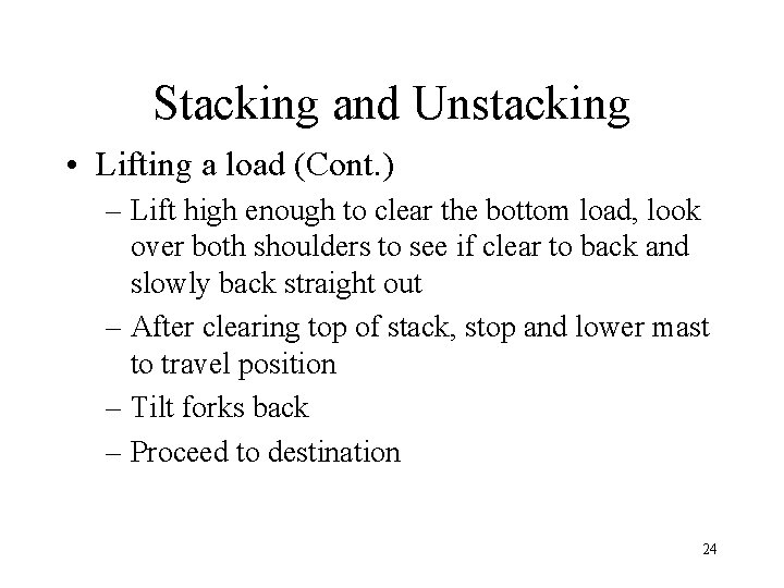 Safety Training Presentations FORKLIFT OPERATOR SAFETY TRAINING 2