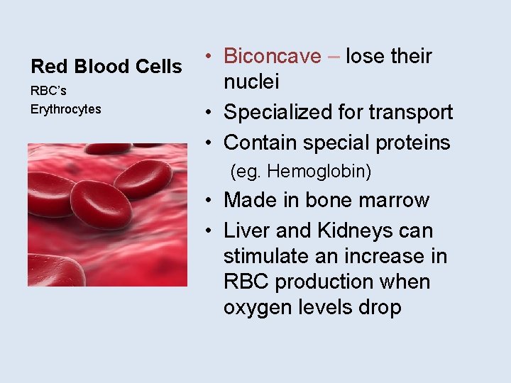 BLOOD Our Goal Today Describe the components of