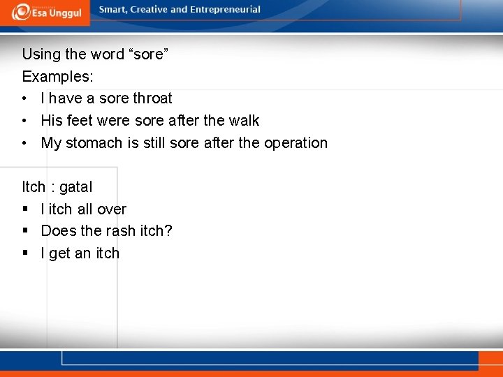 Part of the Body and Health Problems Module