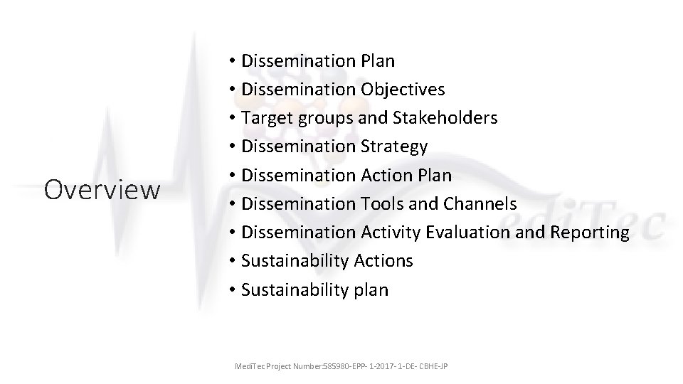 Medi Tec WP 5 Dissemination Exploitation and Sustainability