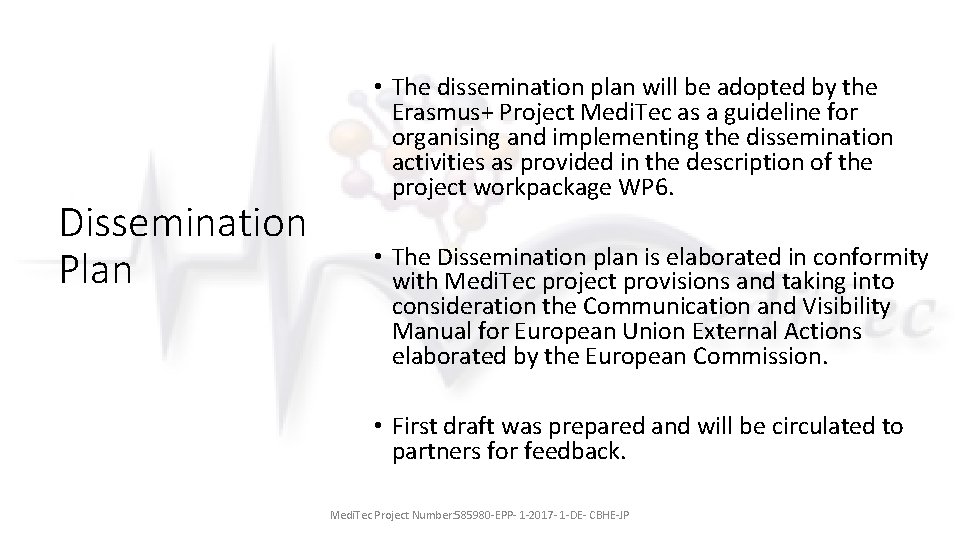 Medi Tec WP 5 Dissemination Exploitation and Sustainability