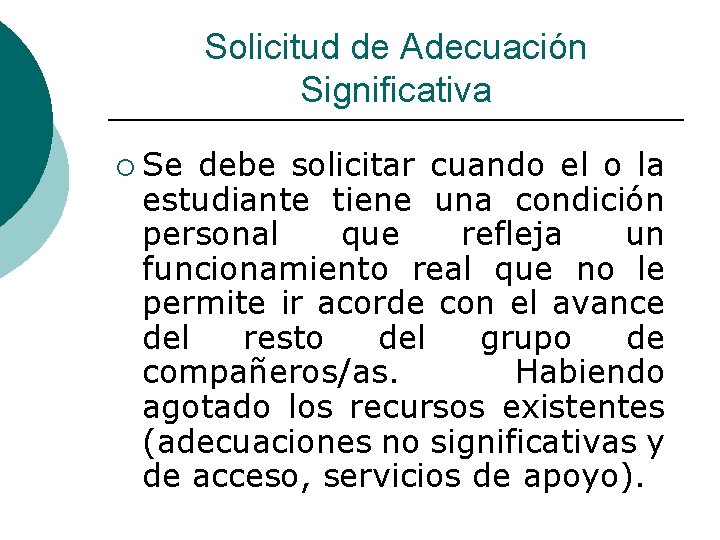 Adecuaciones Curriculares Significativas Lineamientos para el trmite ...