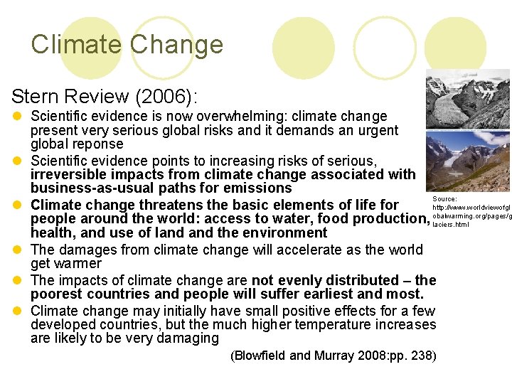 Climate Change Stern Review 2006 l Scientific evidence