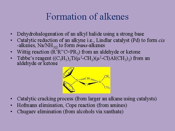 Lecture 2 Acid Catalyzed Dehydration of Cyclohexanol Formation