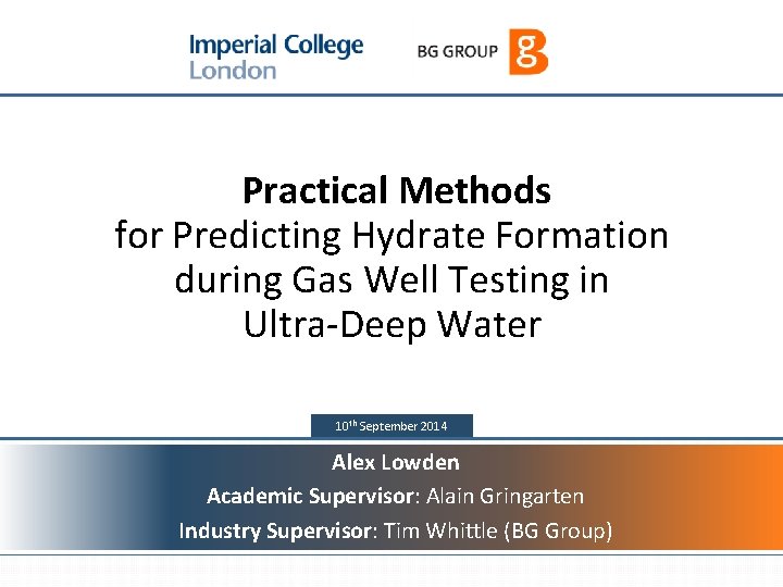 1 Practical Methods for Predicting Hydrate Formation during