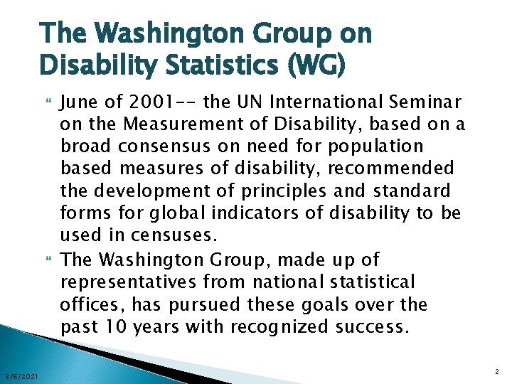 Measuring Disability and Monitoring the Inclusion of Persons
