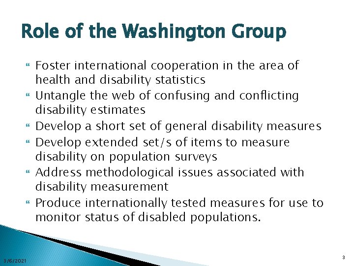 Measuring Disability and Monitoring the Inclusion of Persons
