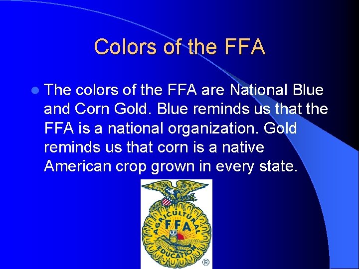 FFA HISTORY 1917 l Smith Hughes Act l