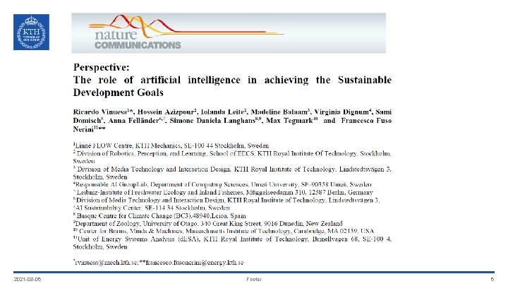 The Role of AI in Achieving the SDGs