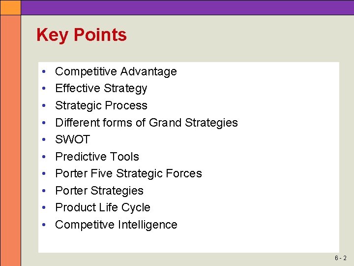 Chapter Six Strategic Management How Star Managers Realize