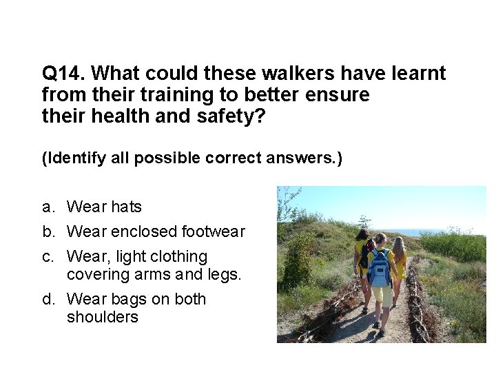 Emergency procedures test Duke of Edinburgh Award Expedition