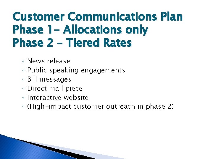 Communicating With Customers About Rates One at a