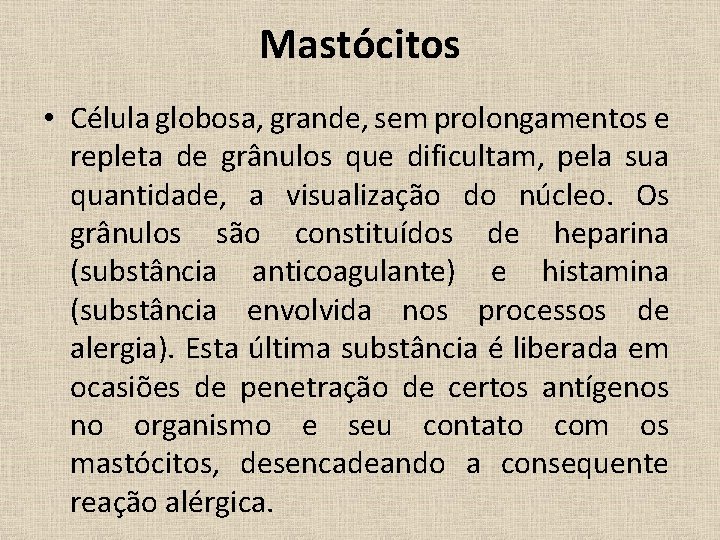 Histologia e Embriologia Tecido Conjuntivo Aula 2 Tecido