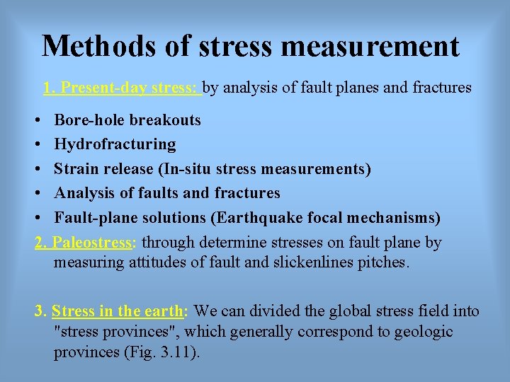 Chapter 3 Force and Stress In geology the