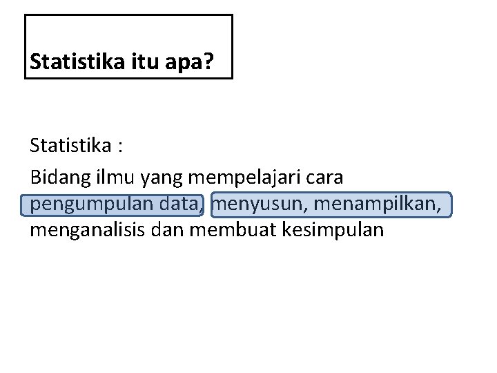Visualisasi Data Statistik Kuliah 1 MK Statistika Fadjar