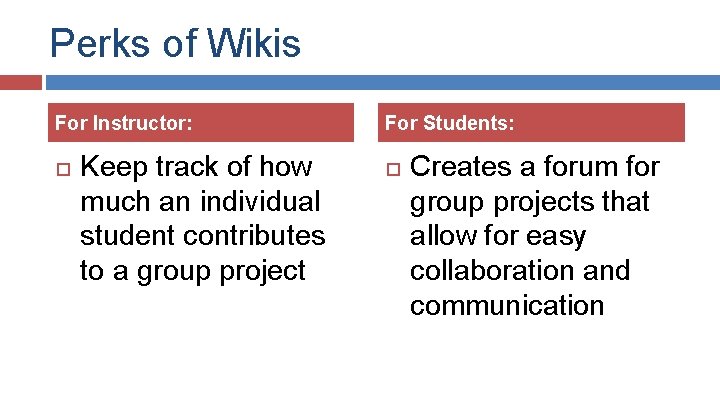 COLLABORATIVE LEARNING USING WIKIS Liberty University Online Education