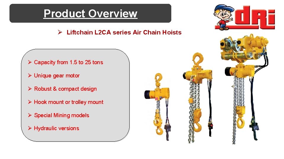 Winch Hoist Products Applications Overview ZA du Guindal