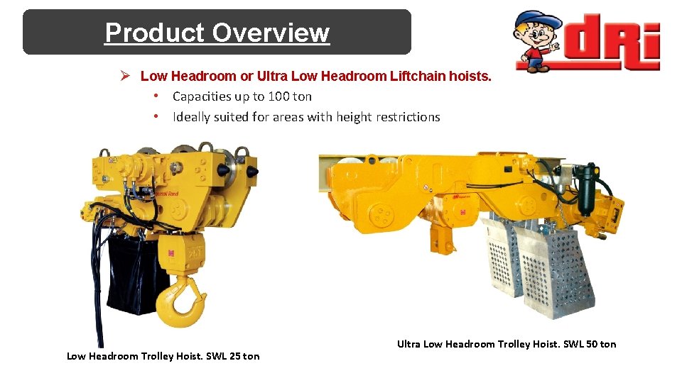 Winch Hoist Products Applications Overview ZA du Guindal
