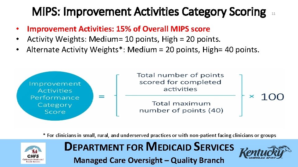 Kentucky Medicaid Quality Alignment with MIPS Todays presentation