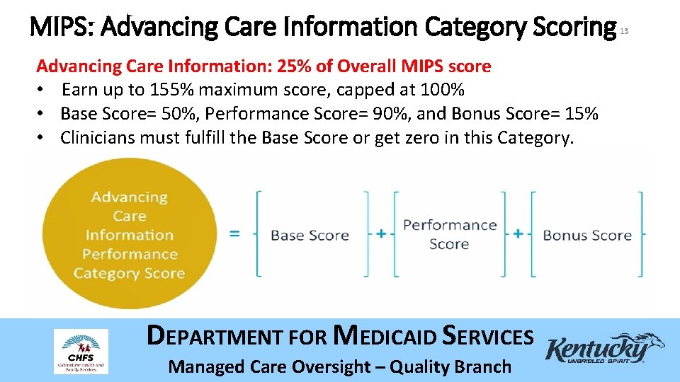 Kentucky Medicaid Quality Alignment with MIPS Todays presentation