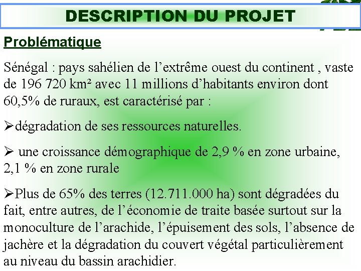 Projet de Gestion et de Restauration des Terres