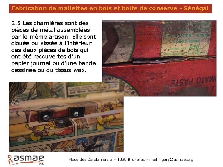 Fabrication de mallettes en bois et boite de