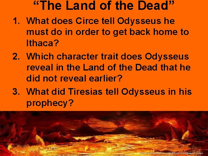 The Adventures of Odysseus Part I Sailing From