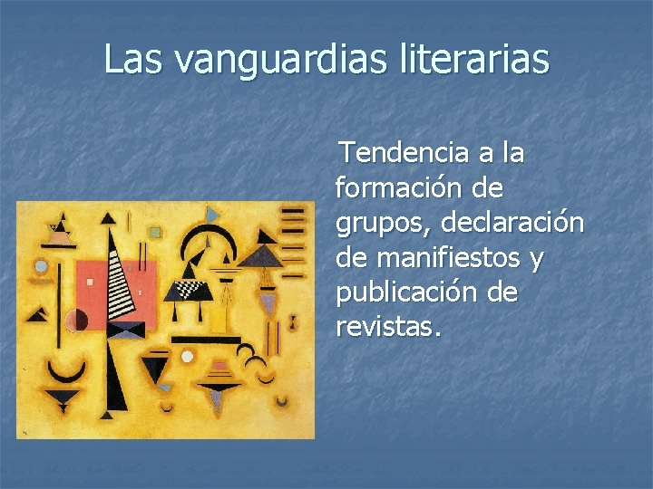 Las vanguardias artsticas de principios del siglo XX