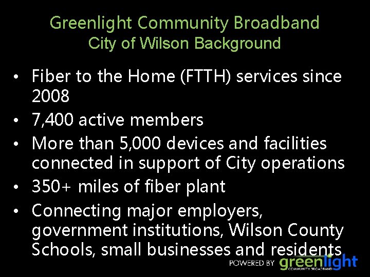 Greenlight Community Broadband First Gigabit City in North
